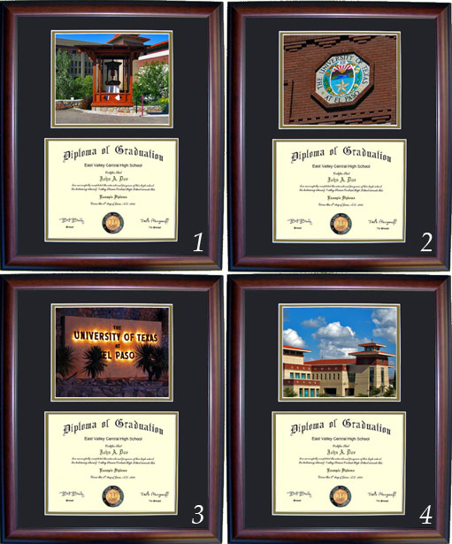 Executive Diploma Frames - All frames $99 - UTEP